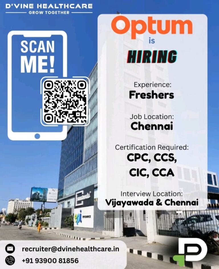 Optum is Hiring Freshers: Medical Coding Careers in Chennai (Via D’Vine ...